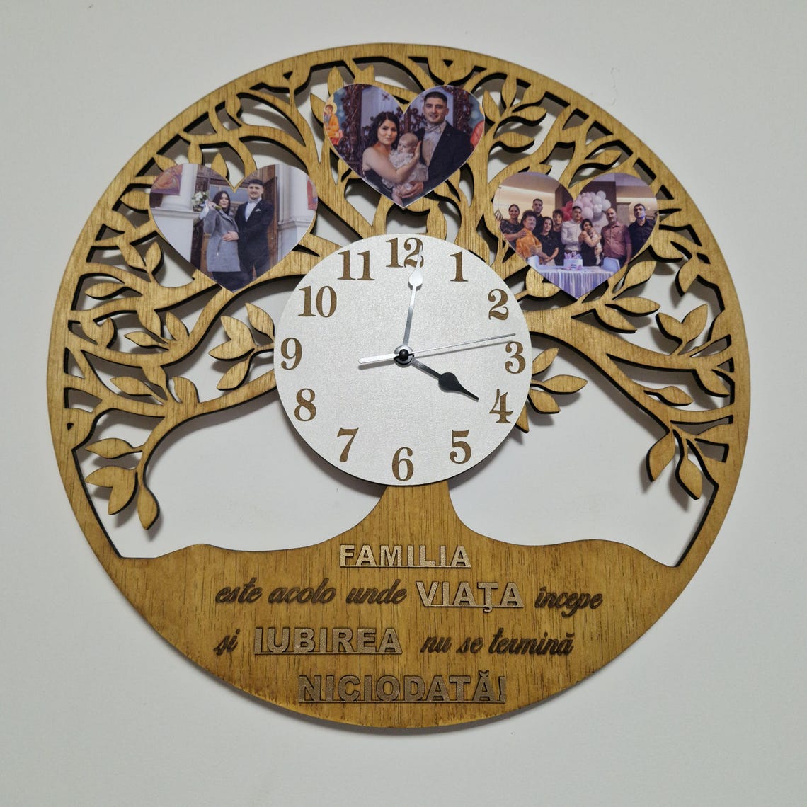 Customized Wooden Watch Laser Cutting File. Laser Cut Wall Tree Life ...
