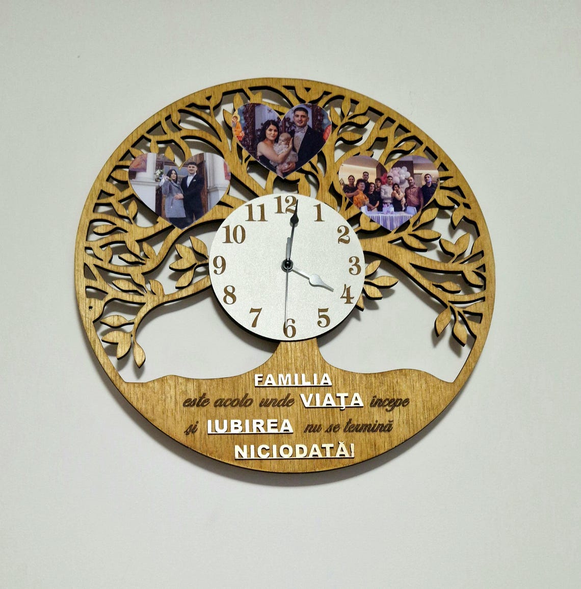 Customized Wooden Watch Laser Cutting File. Laser Cut Wall Tree Life ...
