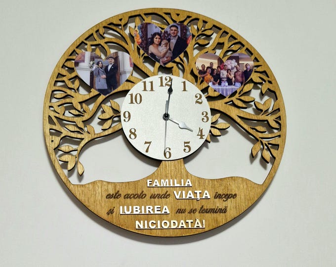 Customized Wooden Watch Laser Cutting File. Laser Cut Wall Tree Life ...