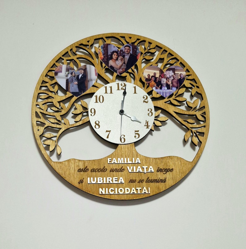 Customized Wooden Watch Laser Cutting File. Laser Cut Wall Tree Life ...