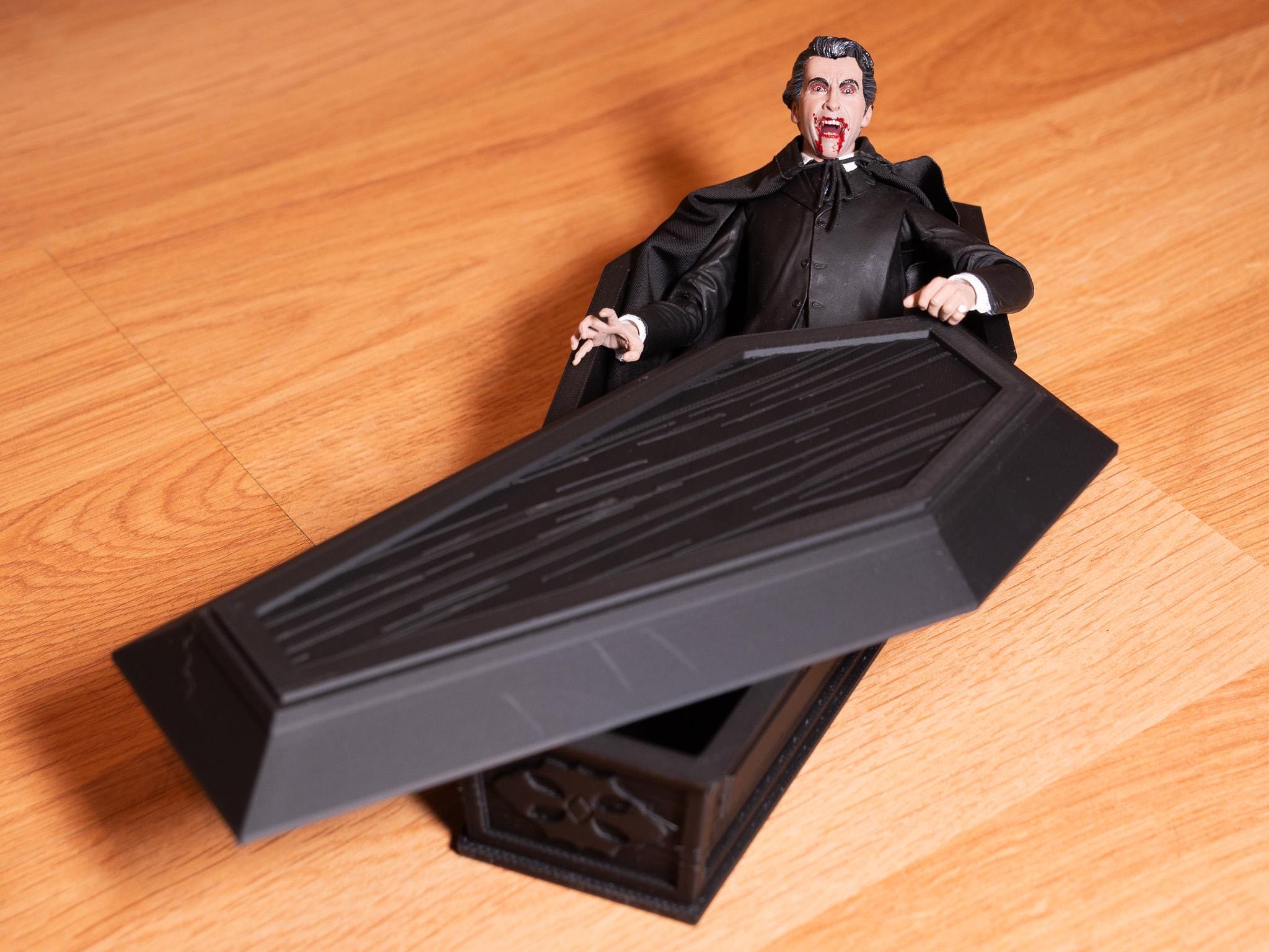 Dracula's Coffin - Miniature Dollhouse Horror Display Prop and Scale ...