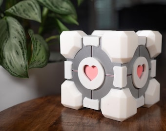 Portal Companion Cube LED Light-up Gift Box, Decor, Gaming Prop ...