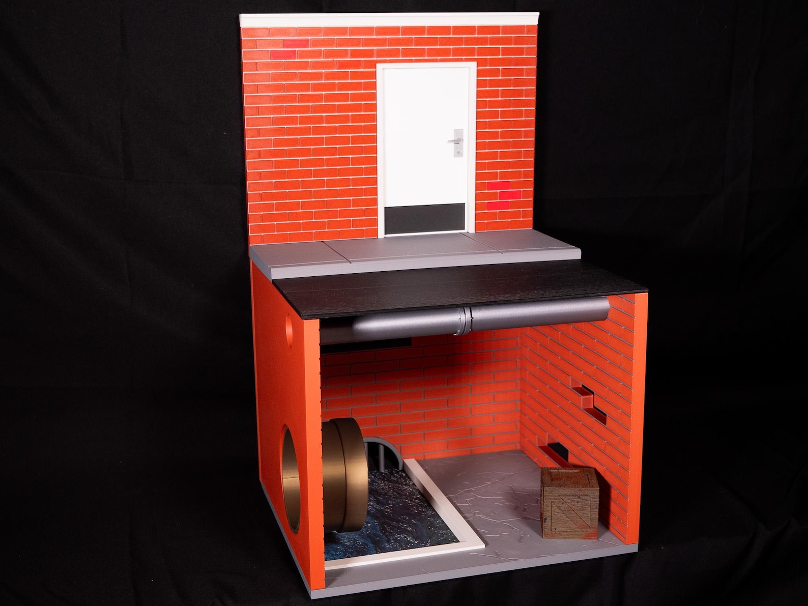 Modular City Street & Urban Sewer Diorama - 1/12 Scale Action Figure ...