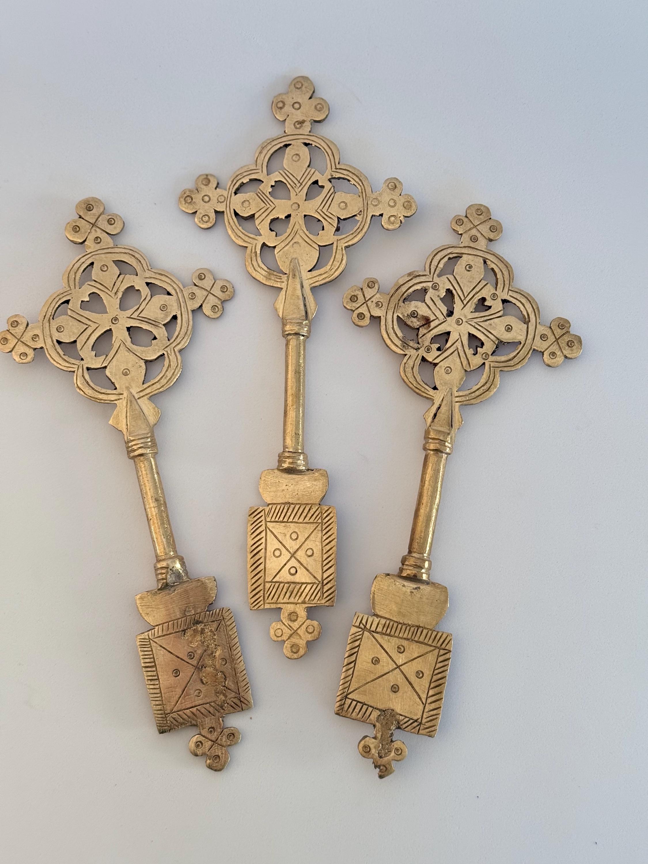Ethiopian Brass Cross (medium) - Etsy