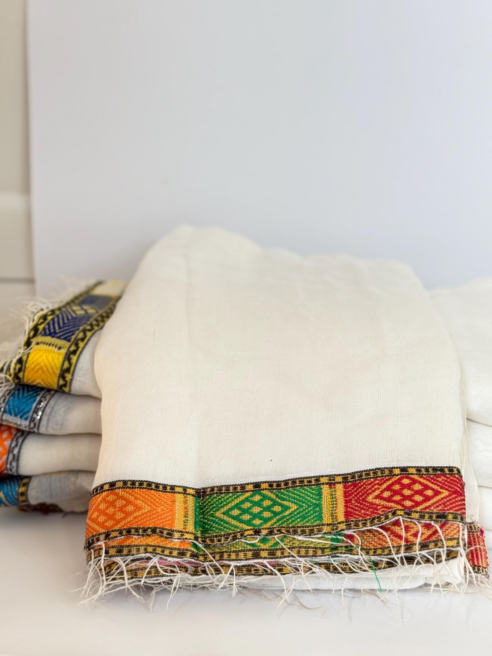 Simply Habesha Men's Netela (tibeb Tilet) | Traditional Ethiopian Shawl ...