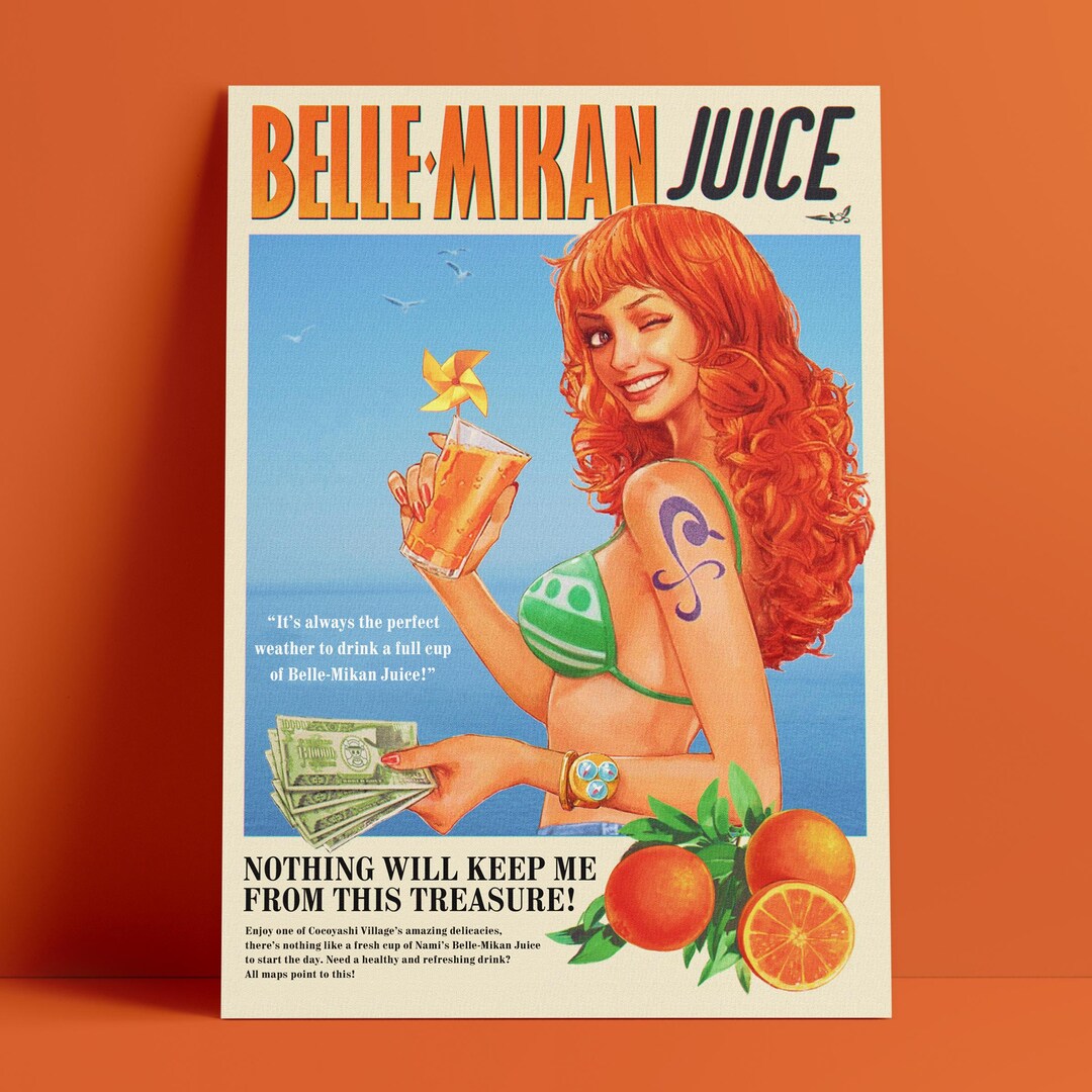 One Piece Poster Nami One Piece Anime Poster Nami One Piece Wall Art Nami One Piece Home Decor