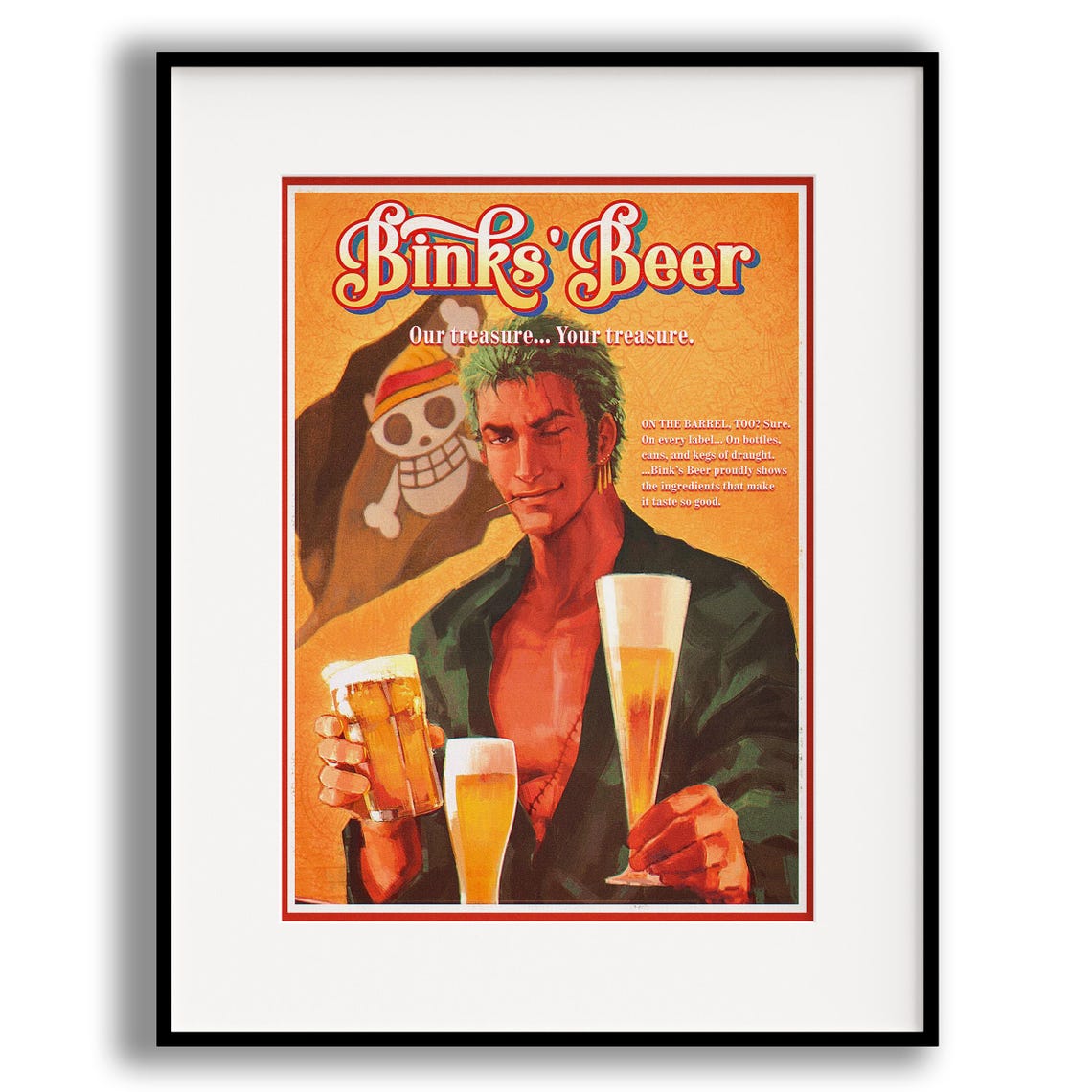 One Piece Anime Poster Zoro Print Roronoa Zoro One Piece Poster Zoro ...