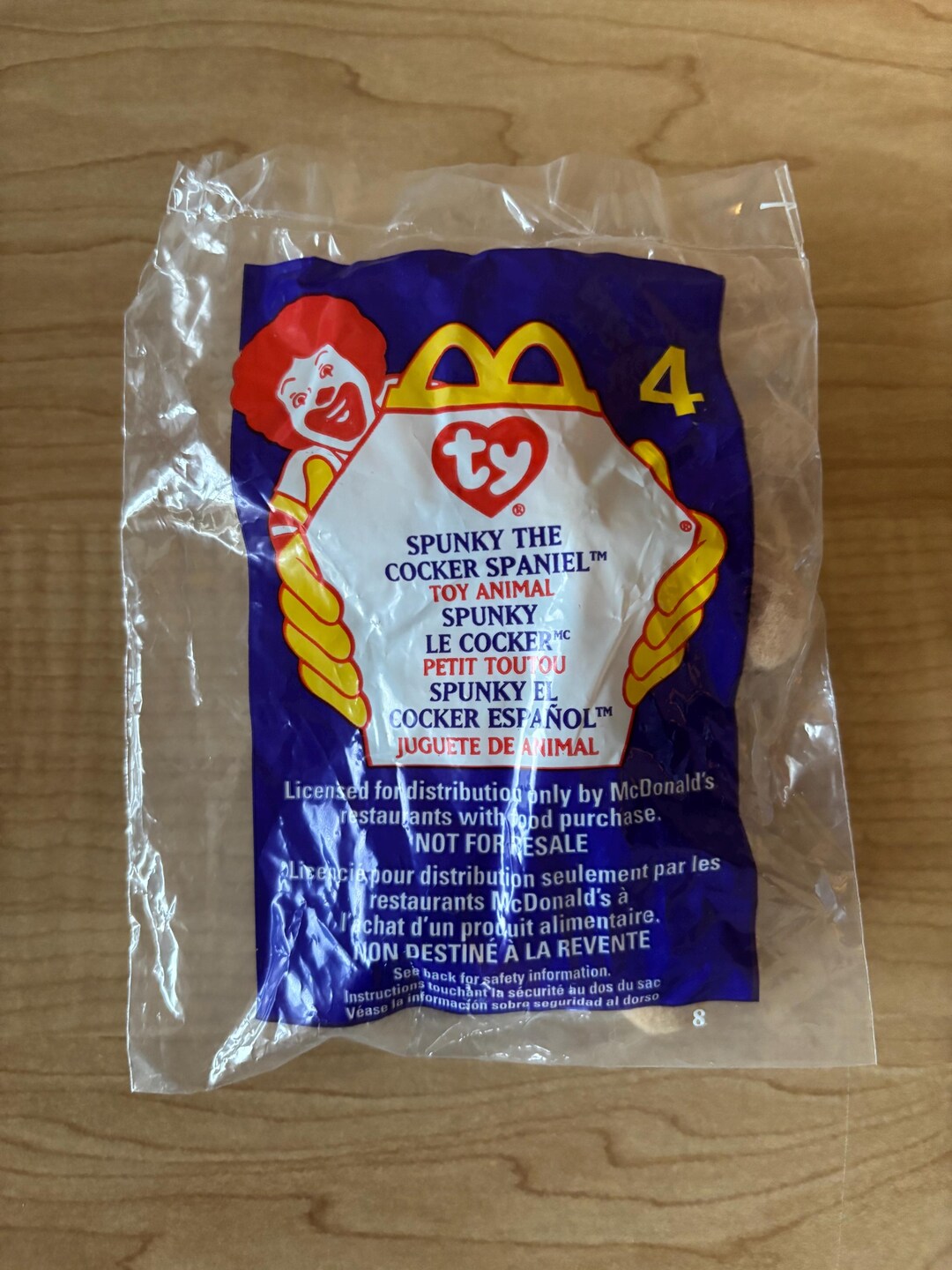 Mcdonald's Ty Beanie Baby Spunky the Cocker Spaniel #4, Never Opened - Etsy