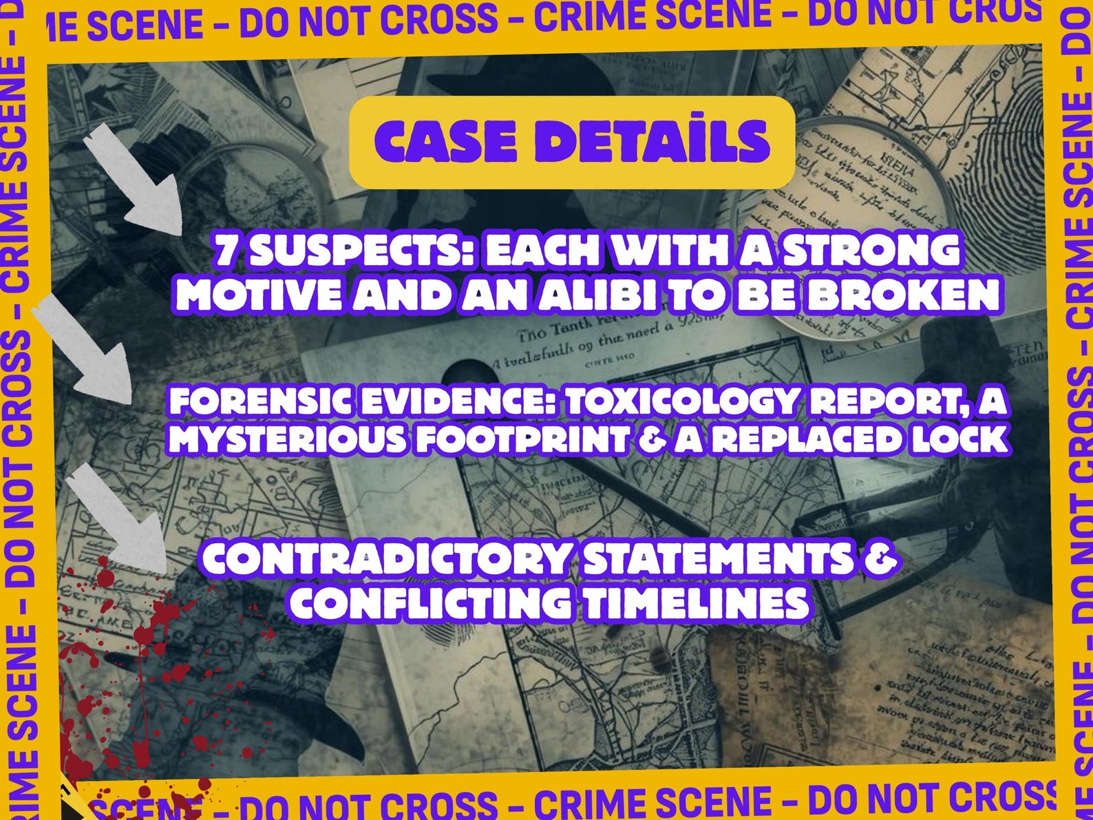 Cold Case File Game,printable American Murder Mystery,unsolved ...
