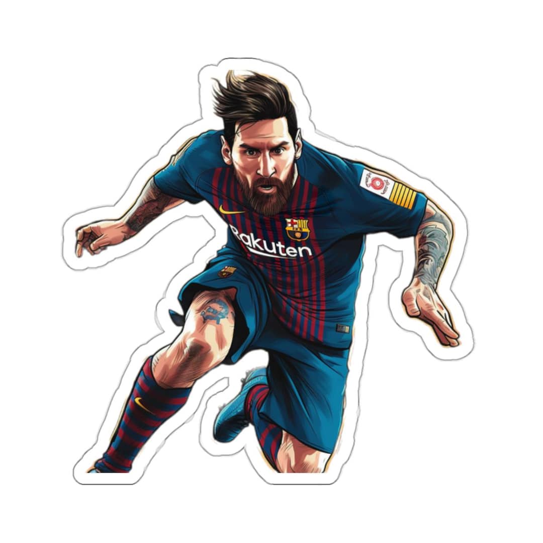 Barcelona Era Messi Sticker Lionel Messi Football Legend High-quality ...