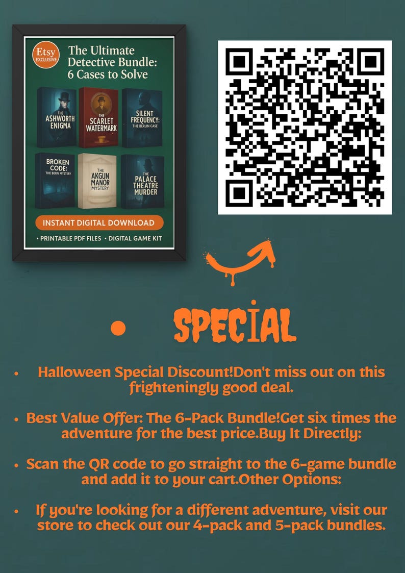 Unsolved Cold Case File, Printable Murder Mystery, the Bern Mystery, 7 ...