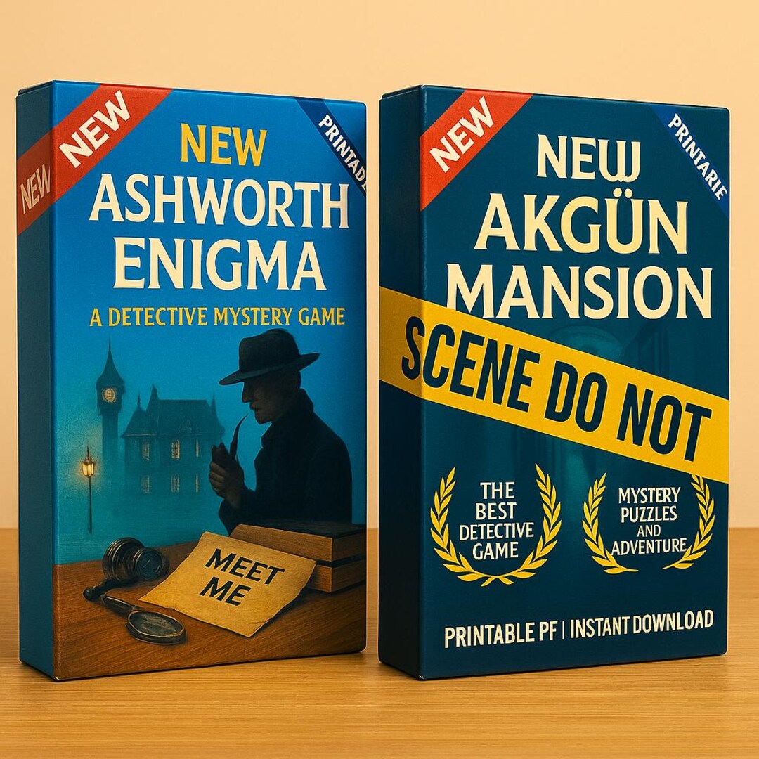 2 Unsolved Mystery Detective Games Bundle,murder Mystery Printable Case ...