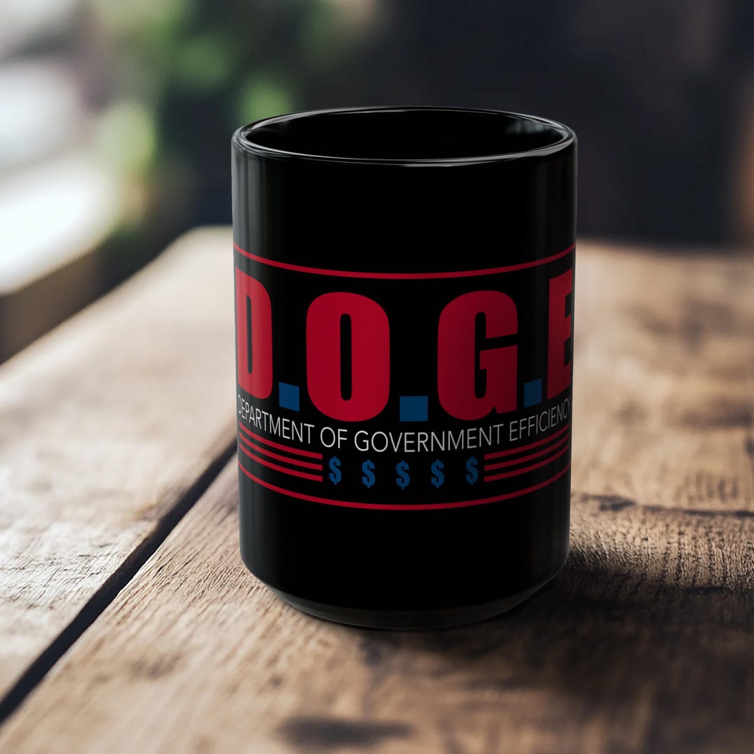 DOGE Coffee Mug, Elon Musk Coffee Cup, Department of Government ...
