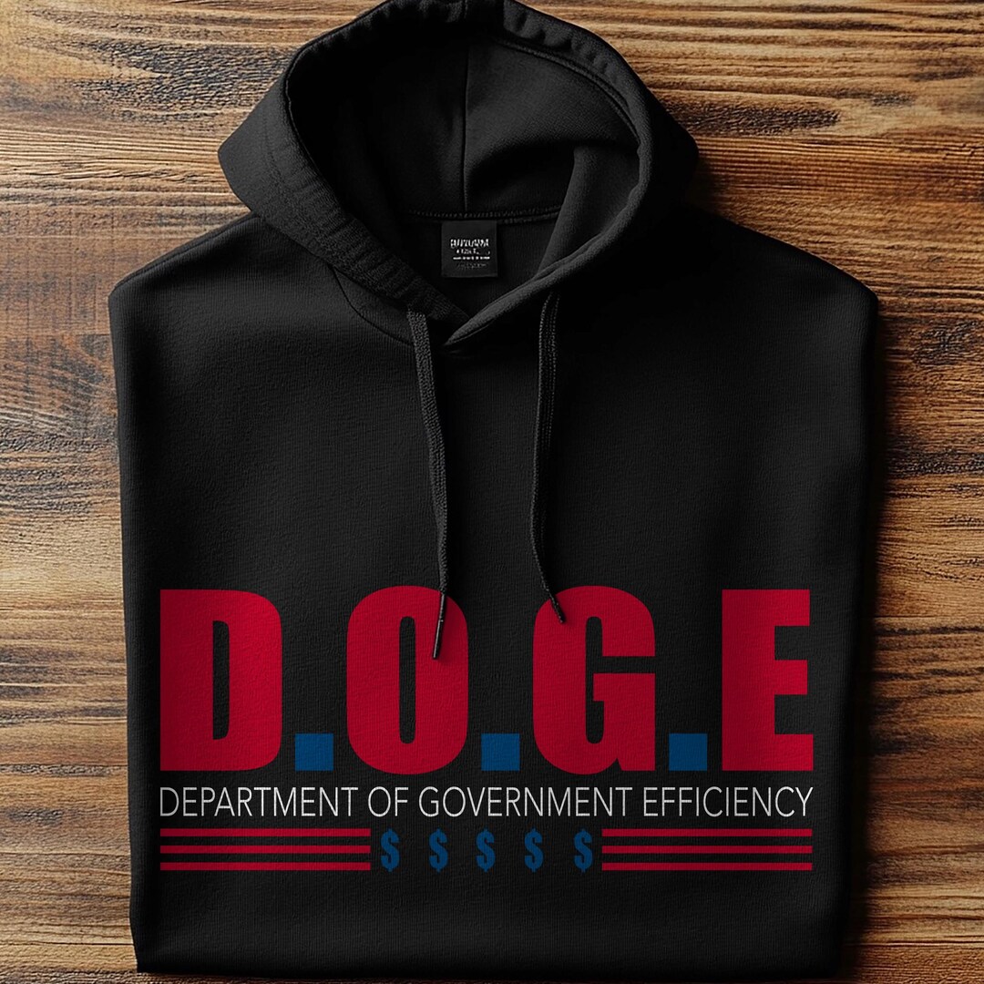 Elon Musk Hoodie, DOGE, Department of Government Efficiency Sweatshirt ...