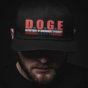 DOGE Hat, Elon Musk Embroidered Flat Bill Snapback, Department of ...