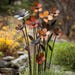 Rustic Metal Blooming Flower Garden Stakes - Garden Stake - Etsy