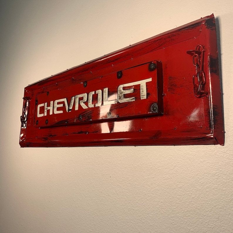 Handmade Metal Tailgate/ Chev Sign Decor - Metal Sign 36" - Etsy