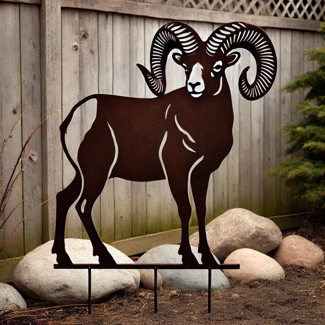 Majestic Bighorn Sheep - Garden Stake - Etsy