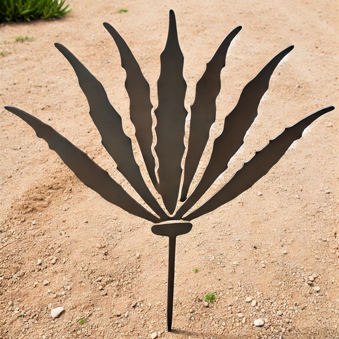 Rustic Agave Garden Stake - Garden Stakes - Etsy