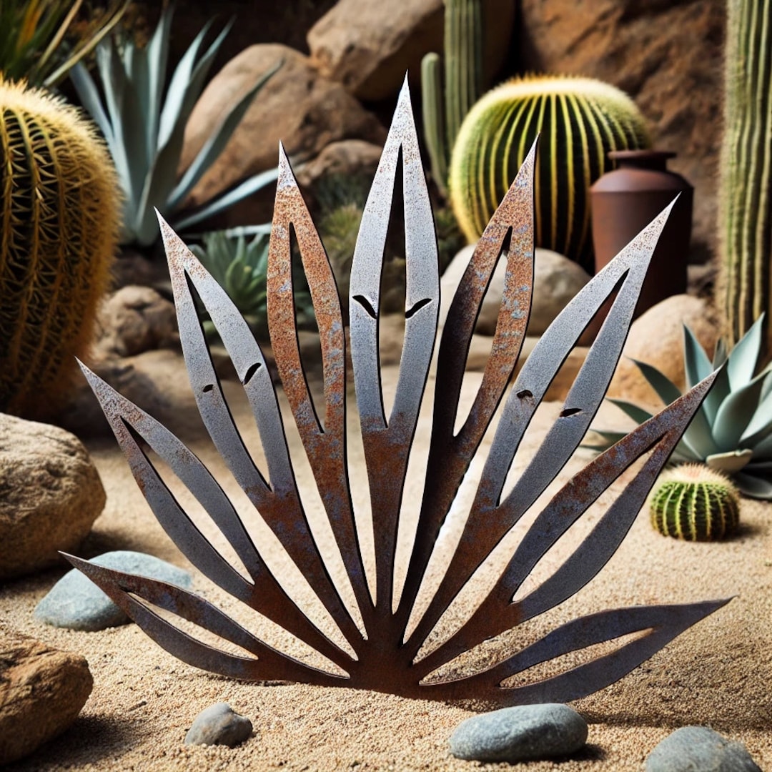 Ground-level Split-leaf Agave - Garden Stakes - Etsy