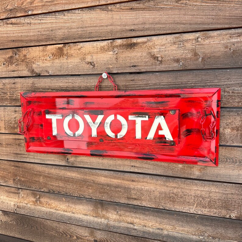 Handmade Metal Tailgate/ Toyota Sign Decor - Metal Sign - Etsy