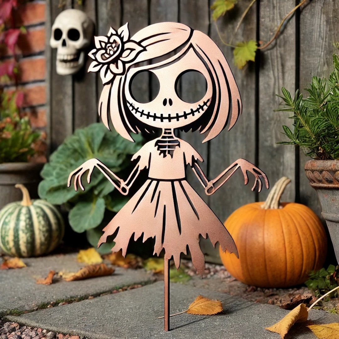 Rusted Cutie Zombie Garden Stake - Halloween Garden Decor - Etsy