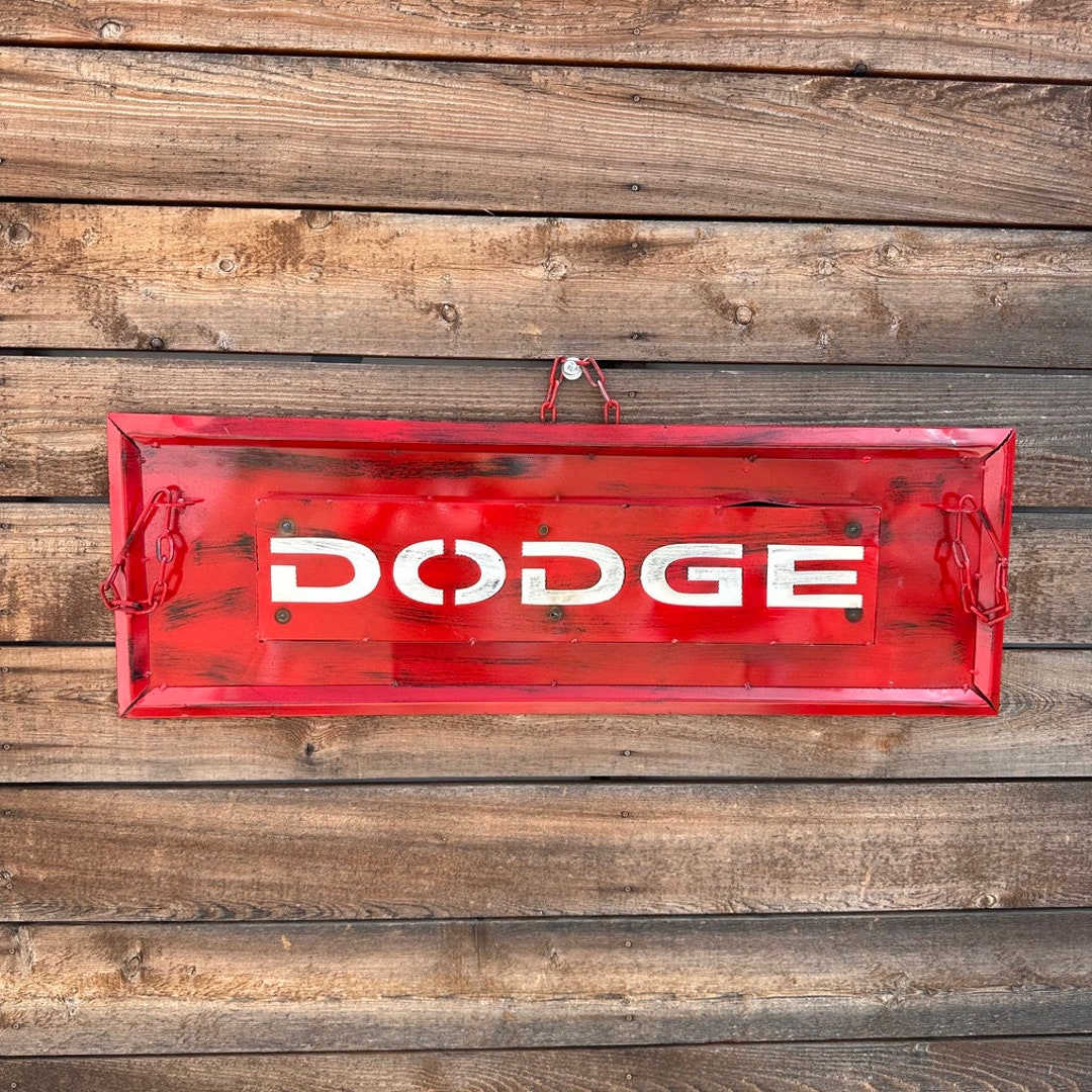 Handmade Metal Tailgate/ Dodge Sign Decor - Metal Sign - Etsy