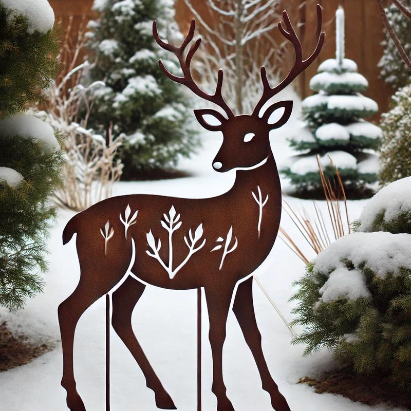 Metal Reindeer - Etsy