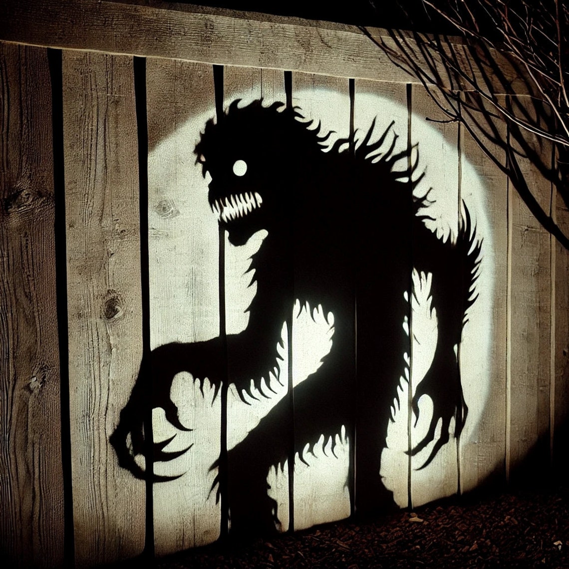 15" Nightmare Monster Shadow Caster - Garden Metal Decor - Etsy