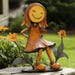 15" Midnight Walker Shadow Caster - Garden Metal Decor - Etsy