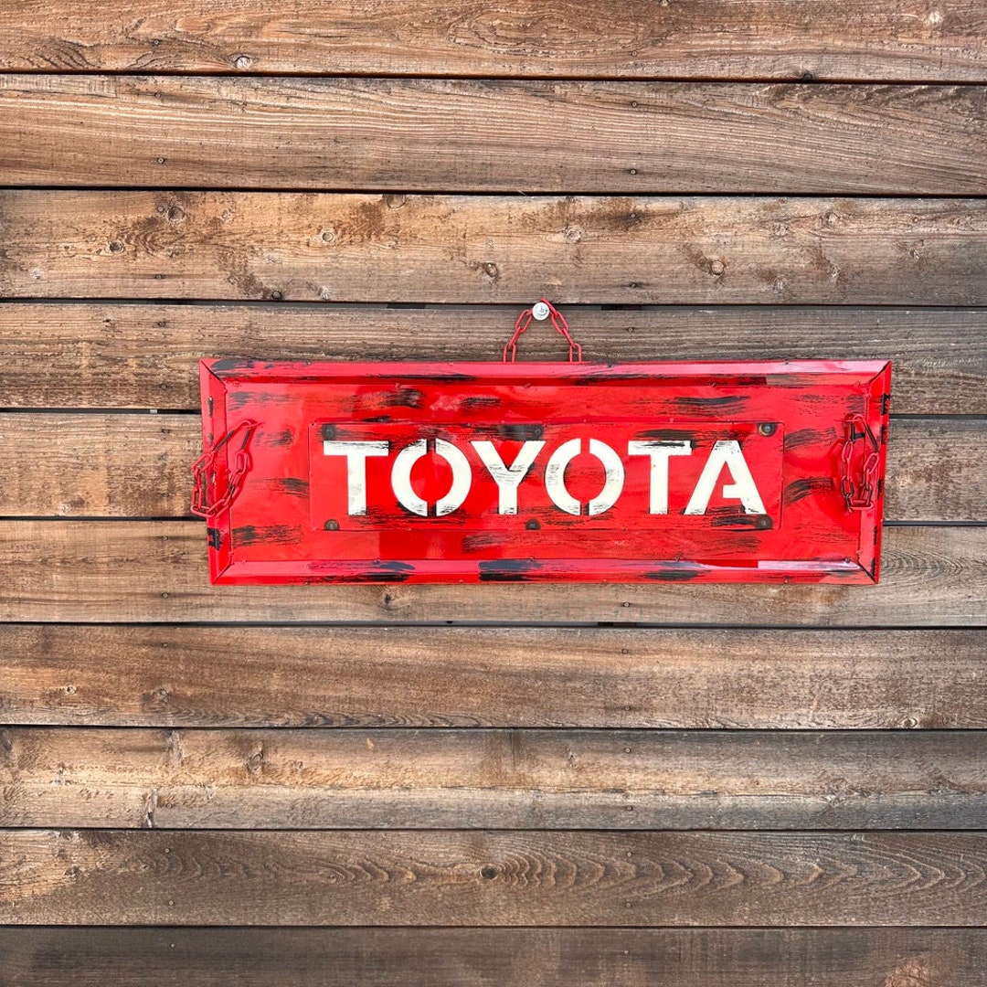 Handmade Metal Tailgate/ Toyota Sign Decor Metal Sign - Etsy
