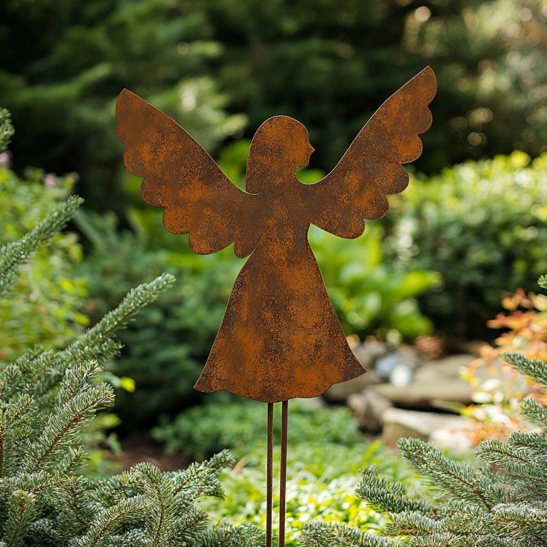 Guardian Angel Stake Garden Stake - Etsy