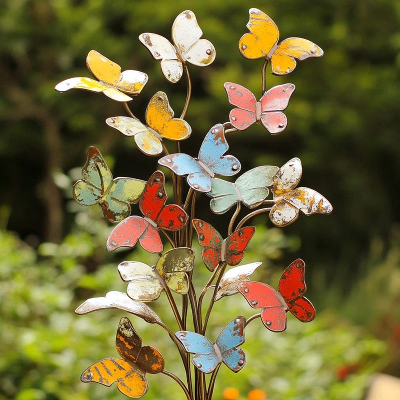 Metal Butterfly Sculpture - Etsy