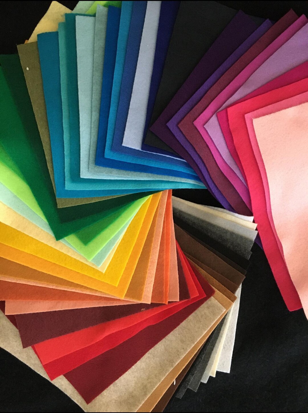 Acrylic Felt Fabric Sheets for DIY Arts & Crafts, Precut 9" X 12" Inch ...