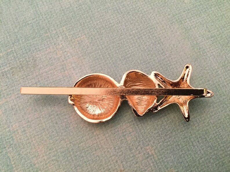 Gold Sea Shell and Star Fish Hair Bobby Style Pin - Etsy