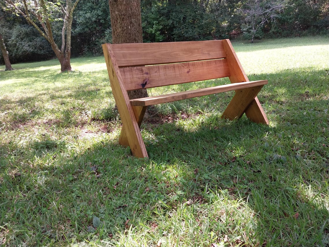 Rustic Outdoor Bench - Etsy