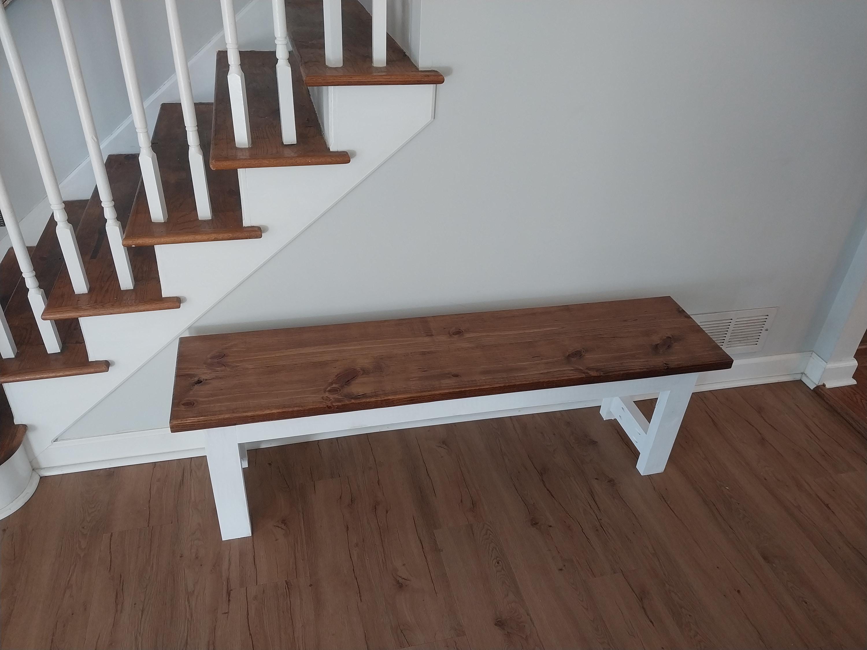 Modern Farmhouse Bench - Etsy