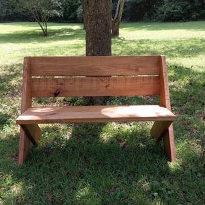 Rustic Outdoor Bench - Etsy