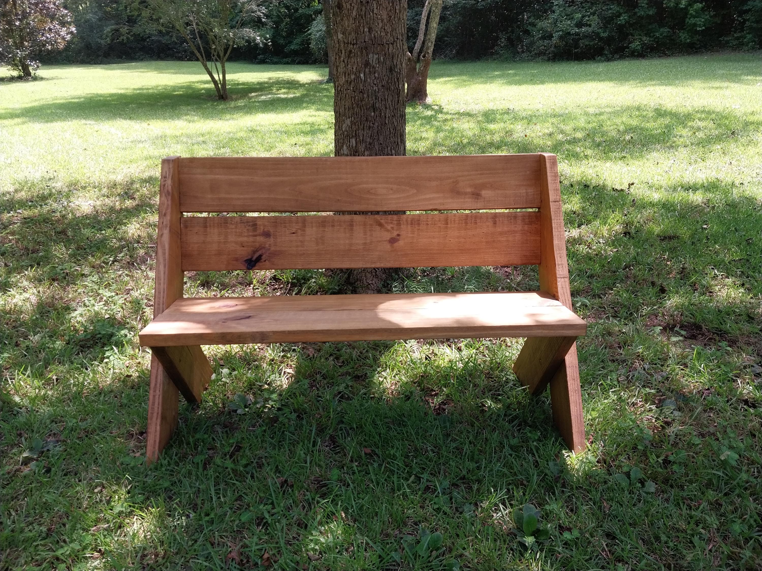 Rustic Outdoor Bench - Etsy