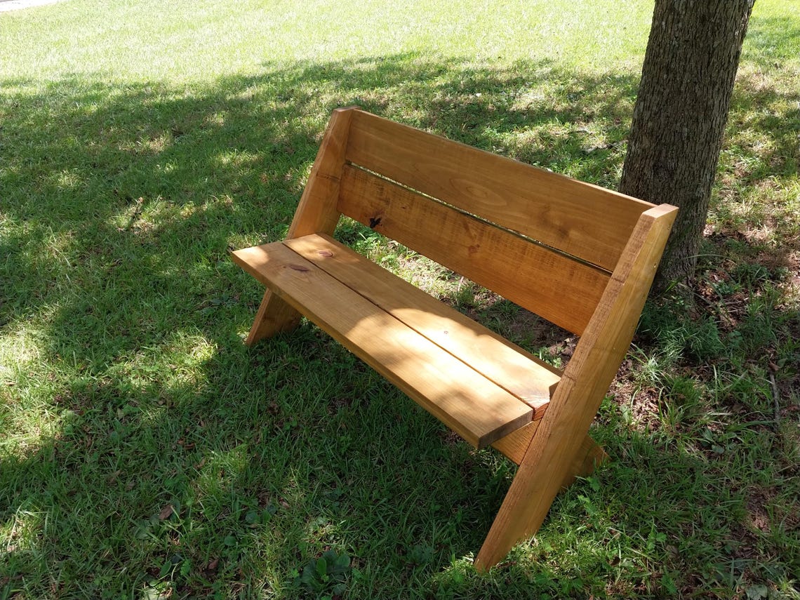 Rustic Outdoor Bench - Etsy