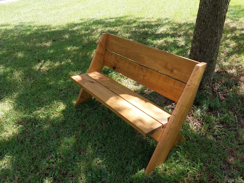 Rustic Outdoor Bench - Etsy