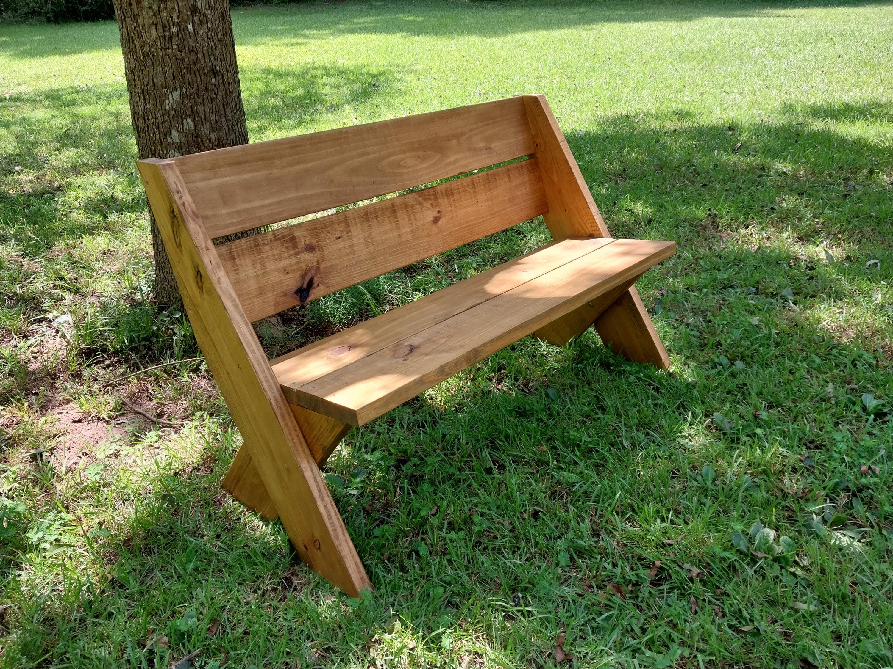Rustic Outdoor Bench - Etsy