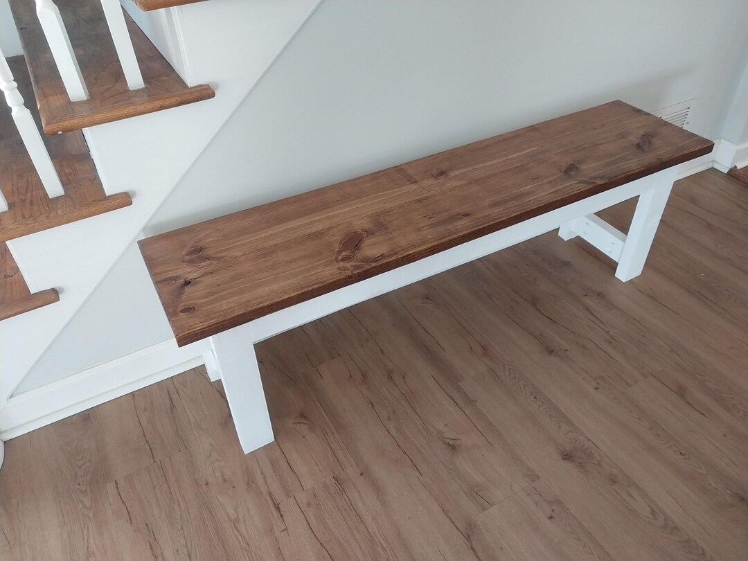 Modern Farmhouse Bench - Etsy