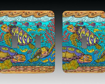 Switchplate Lightswitch Cover The Wave Surf Art Dolphin | Etsy