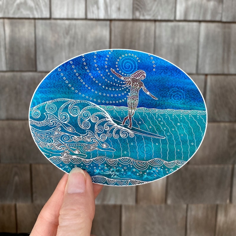 Surf Stickers - Etsy