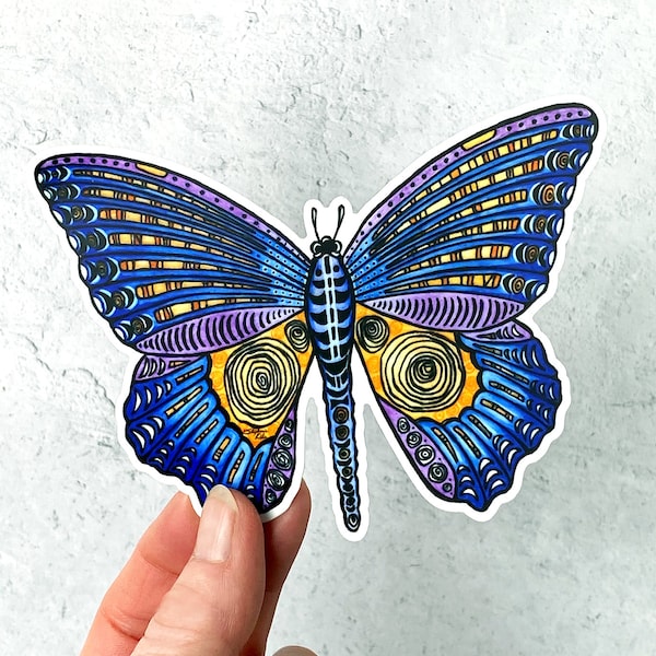Large Butterfly Car Decal - Etsy