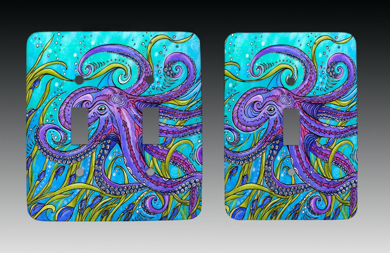 Octopus, Switch Plate, Lightswitch Cover, Lightswitch Plate - Etsy