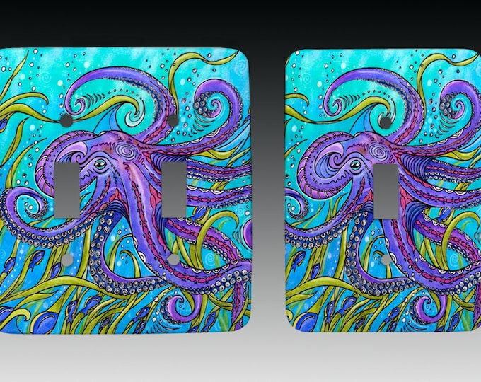 Octopus, Switch Plate, Lightswitch Cover, Lightswitch Plate - Etsy
