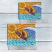 Summer Sun Surfer Surf Art Sun and Waves Ceramic Tile Wall - Etsy
