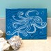 Octopus One Color Ceramic Tile Wall Art, Ocean Art, Tile Art - Etsy